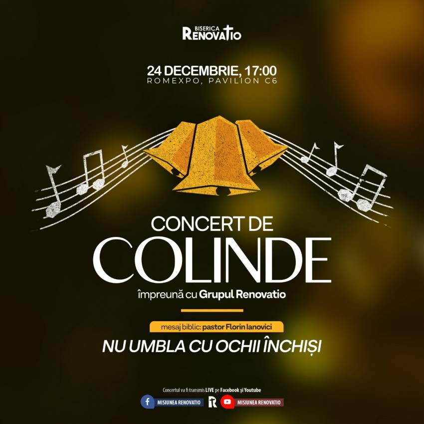 Concert de colinde la Biserica Renovatio București - NewsNet Crestin