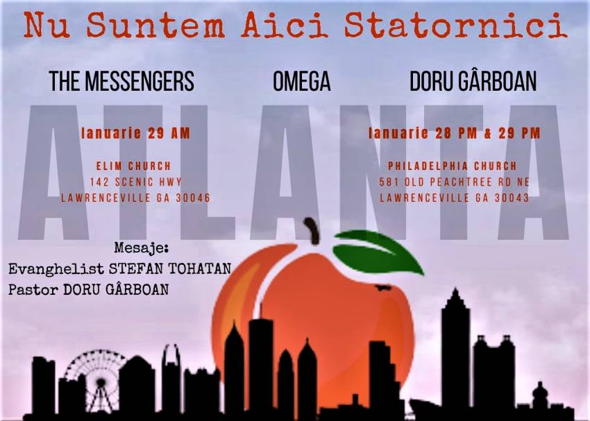 Evanghelizare la Biserica Elim și Biserica Filadelfia din Atlanta ...