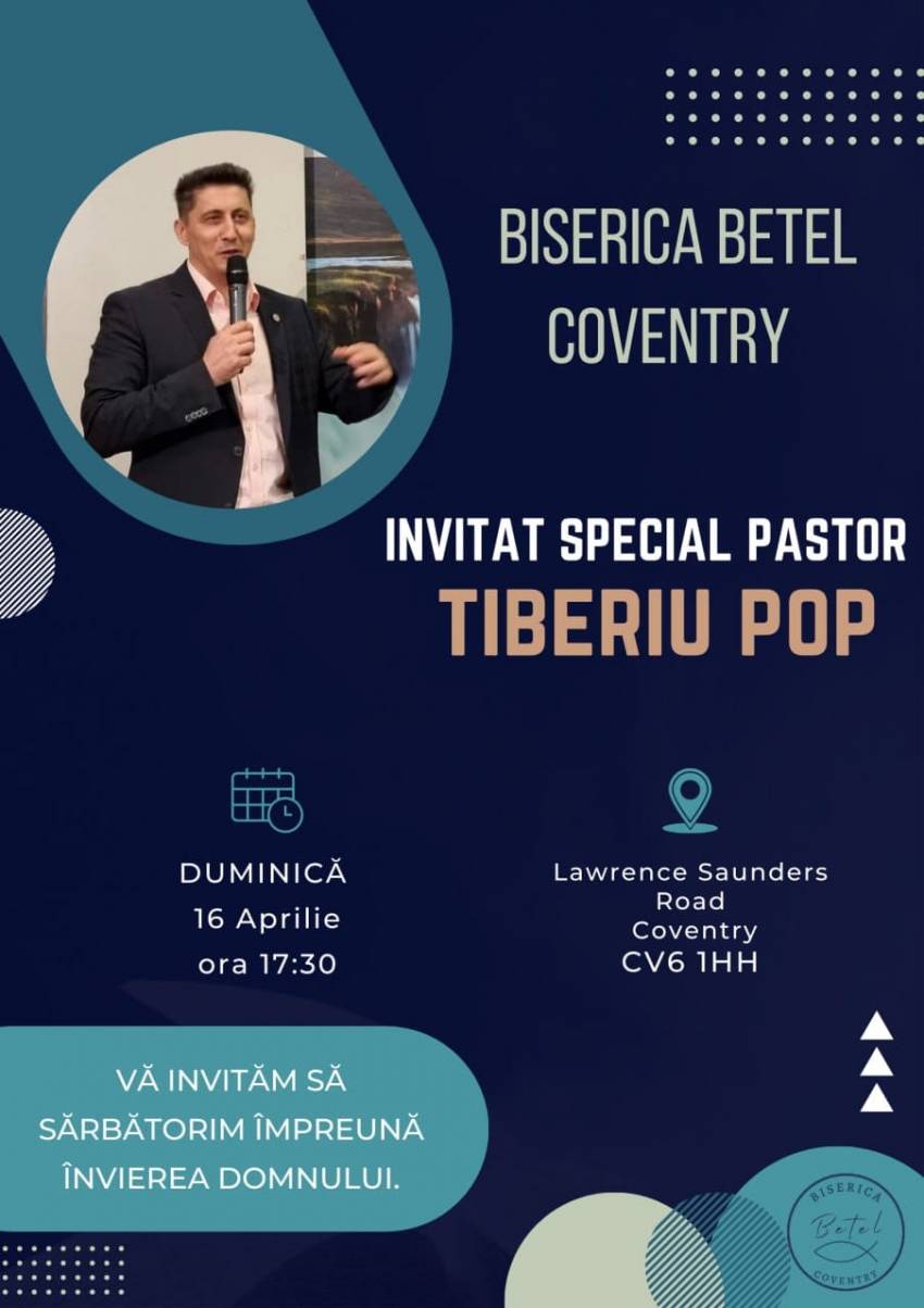 Tiberiu Pop la Biserica Betel Coventry - NewsNet Crestin