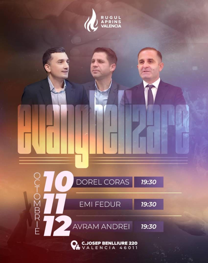 Dorel Coraș, Emi Fedur și Avram Andrei la Biserica Rugul Aprins ...