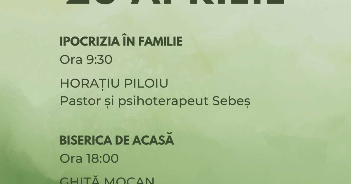 Horațiu Piloiu și Ghiță Mocan la Biserica Speranța Timișoara - NewsNet ...