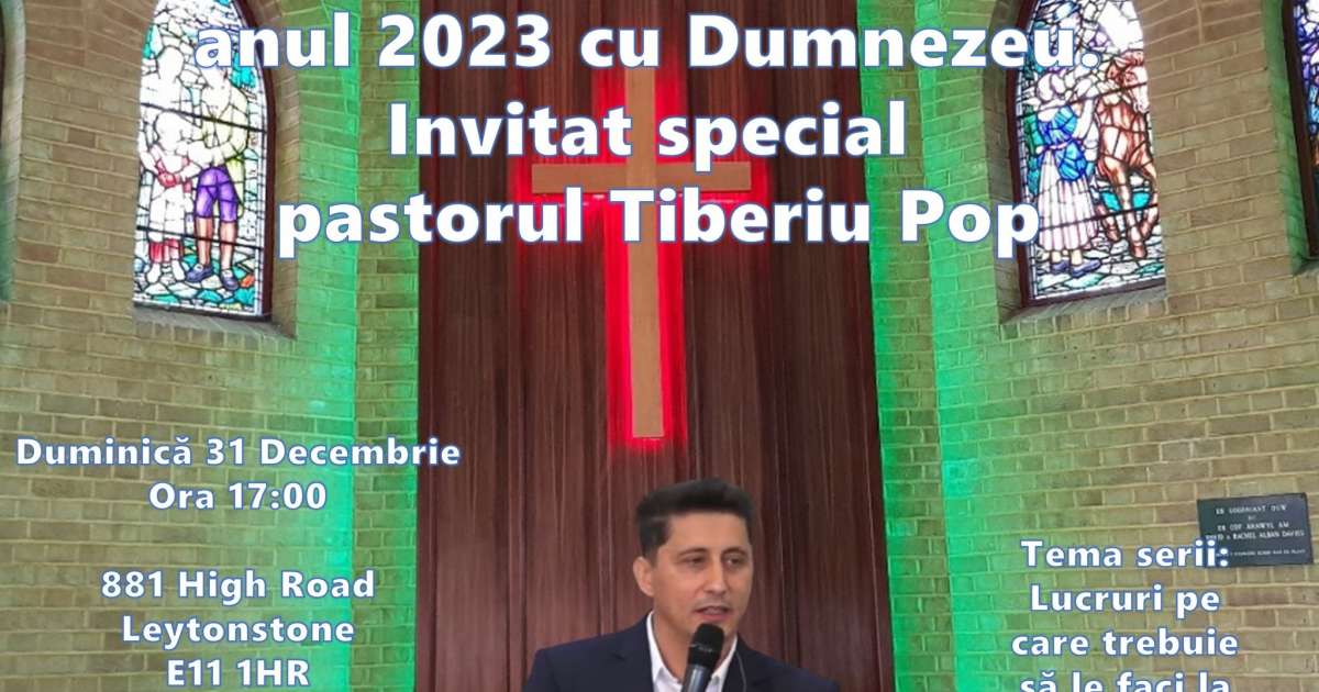 Tiberiu Pop la Biserica Speranța și Har Londra - NewsNet Crestin