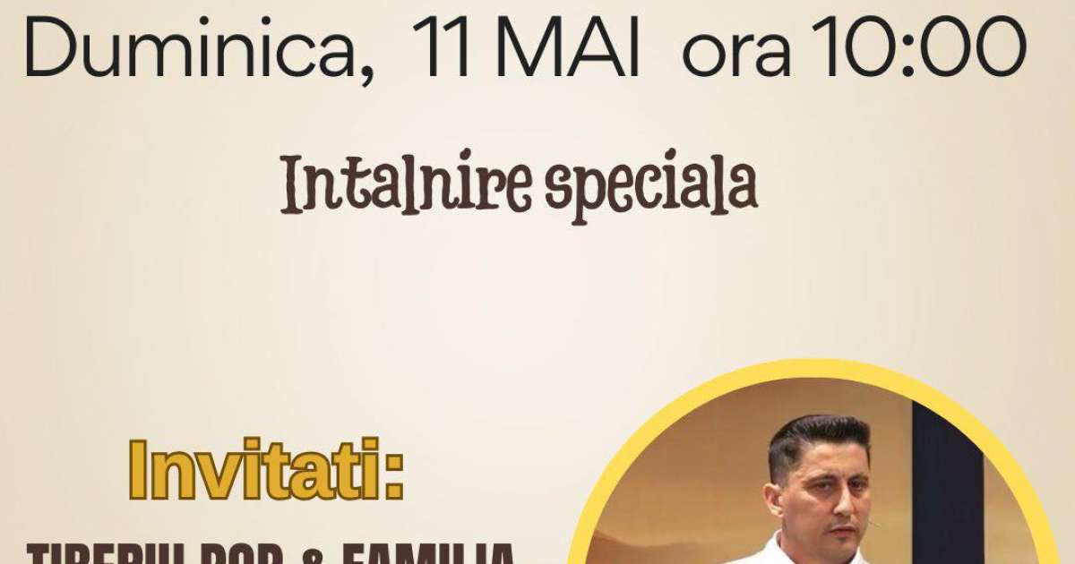 Tiberiu Pop la Biserica Agape Bistrița - NewsNet Crestin