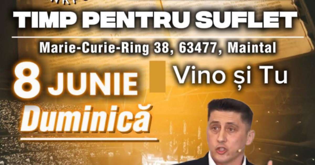 Tiberiu Pop la Biserica Piatra Vie Frankfurt - NewsNet Crestin