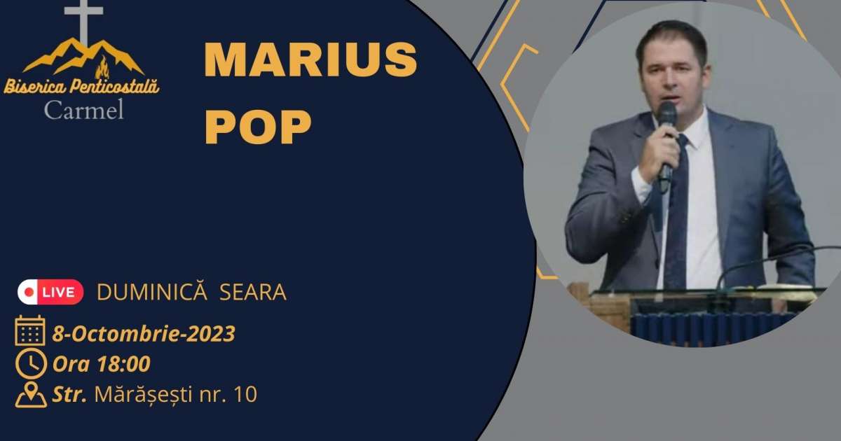 Marius Pop la Biserica Carmel Oradea - NewsNet Crestin