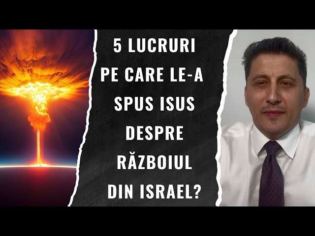 Tiberiu Pop 5 lucruri pe care le-a spus Isus despre războiul din Israel ...