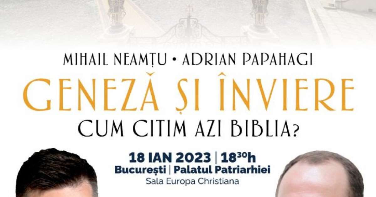 Conferință cu Mihai Neamțu și Adrian Papahagi la București - NewsNet ...